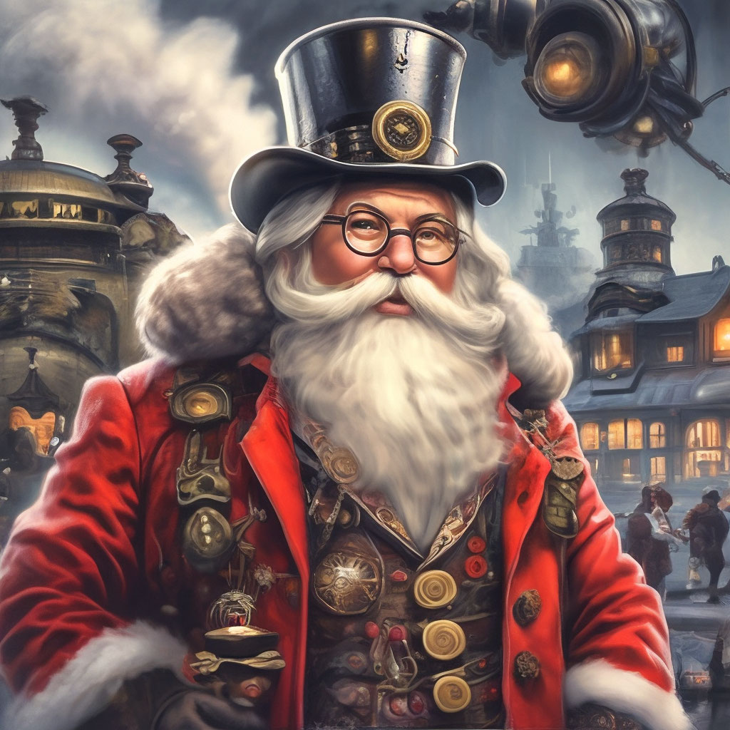 "Santa Claus🎅steampunk" — imagen creada en Shedevrum