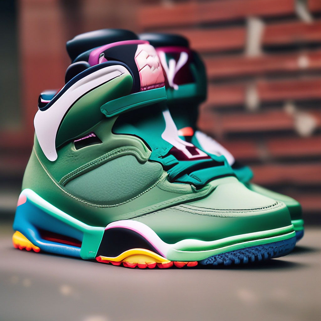 "Nike air jordan in turtle style" — image created in Shedevrum