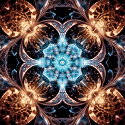 «Hallucination of the Fibonacci number,fantasy psychedelic fluorography ...
