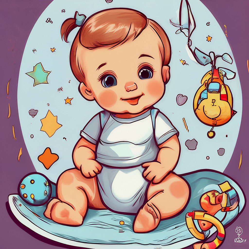 Cute Baby Cartoon Drawing