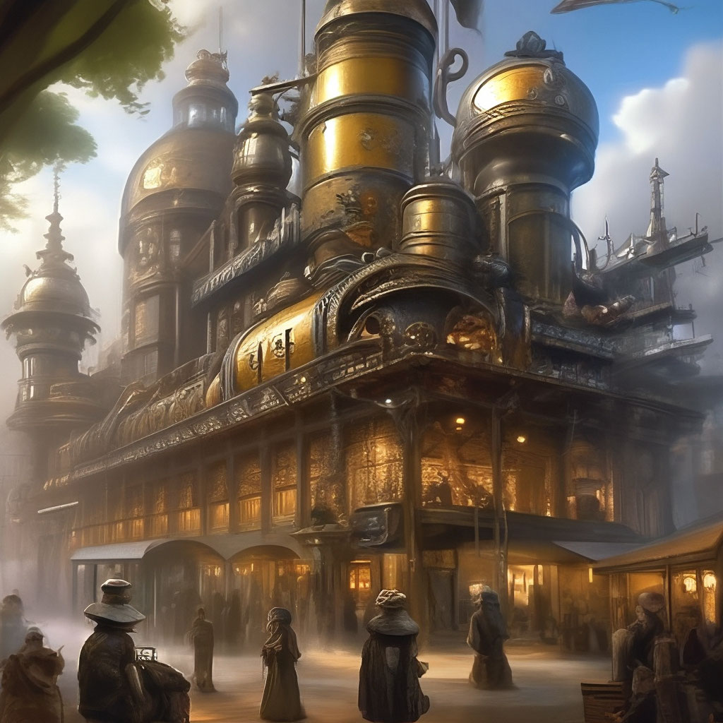 Steampunk School Building