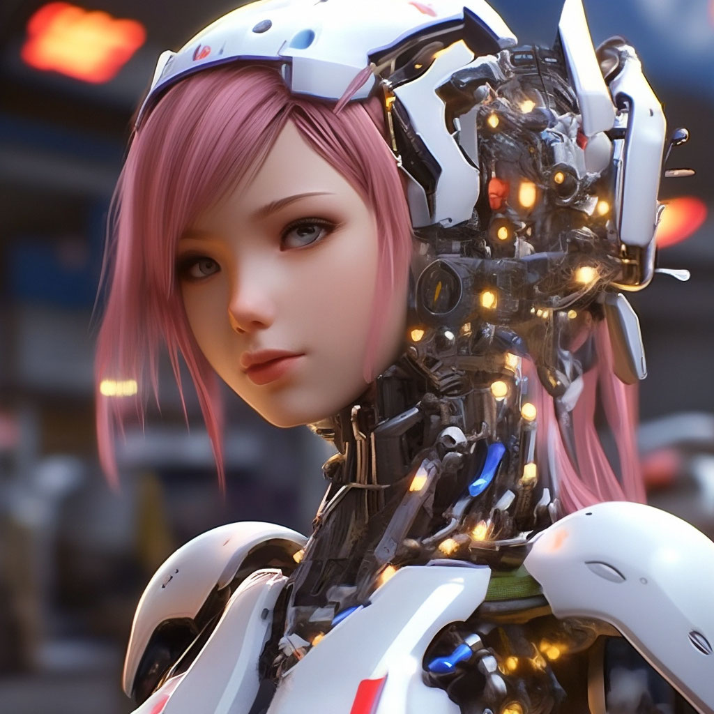 "¡Abajo la humanidad, mutando en robo-Chan!. gráficos realistas ...