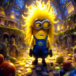 «Despicable Me, horror, fluff symbiosis, surrealism, professional ...