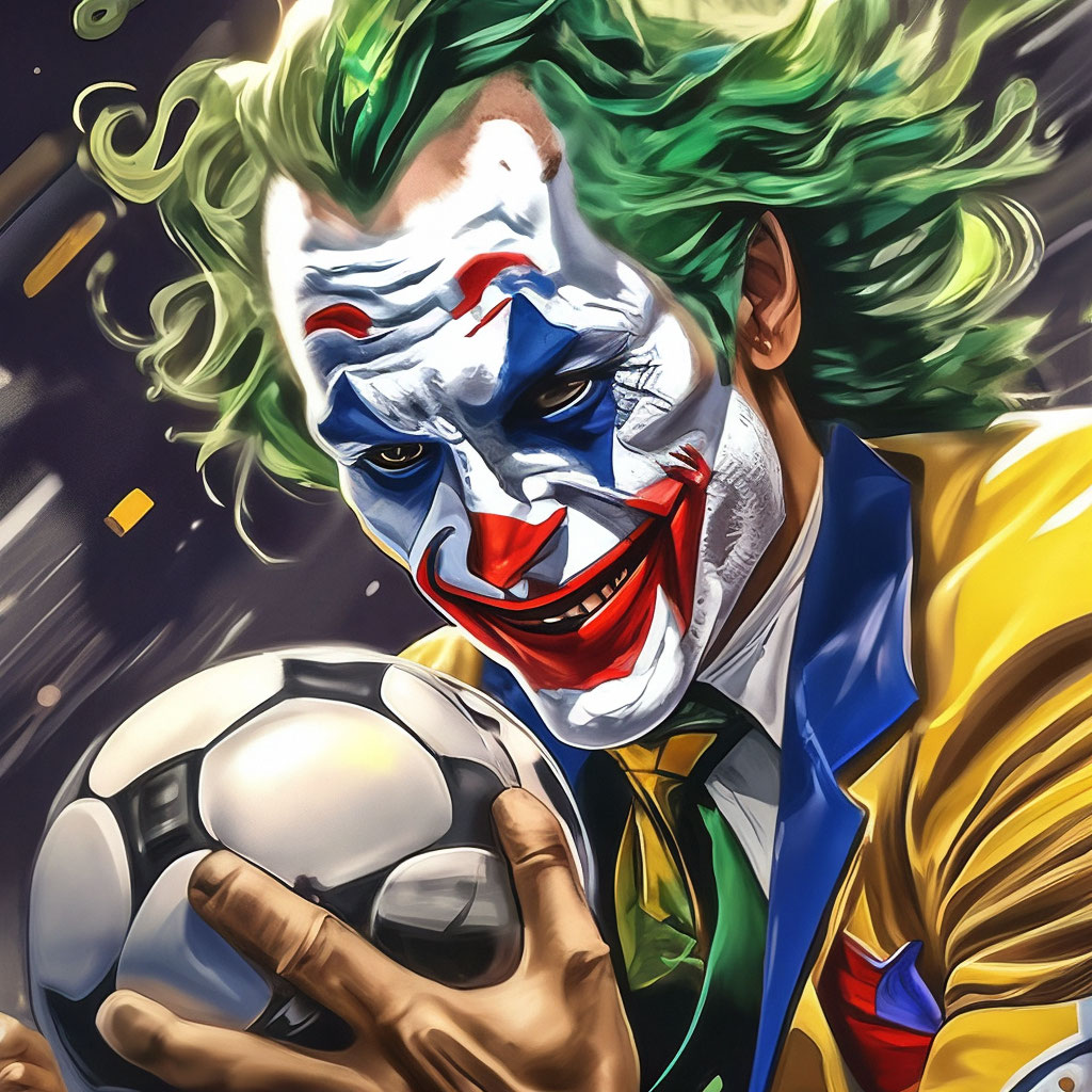 Joker Playing Football