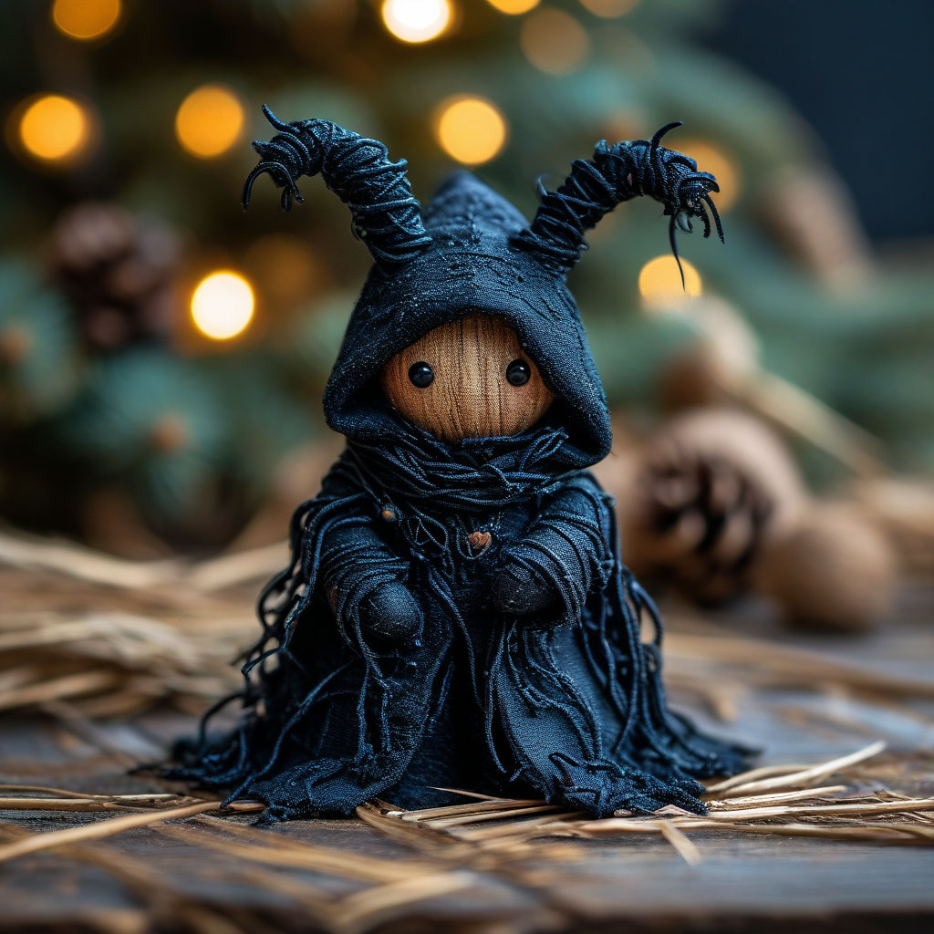 "Pitch darkness surrounds a warlock …" — image created in Shedevrum