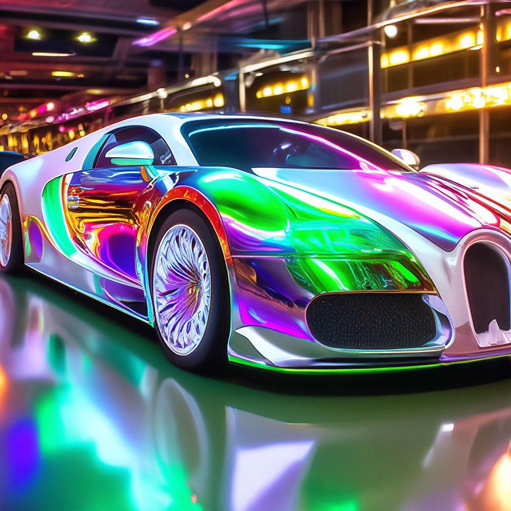 Newest Bugatti Like A Rainbow