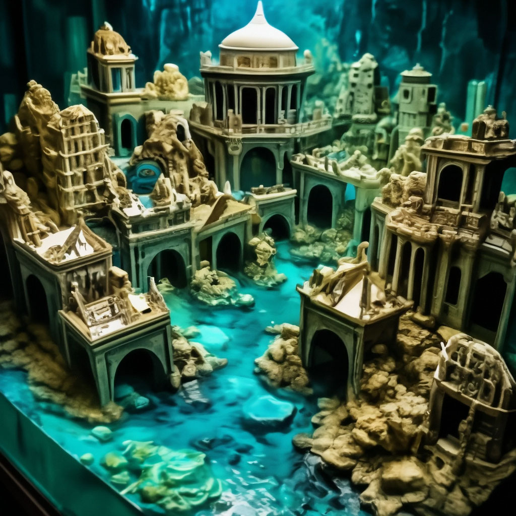 "Epoxy resin, the sunken city of …" — image created in Shedevrum