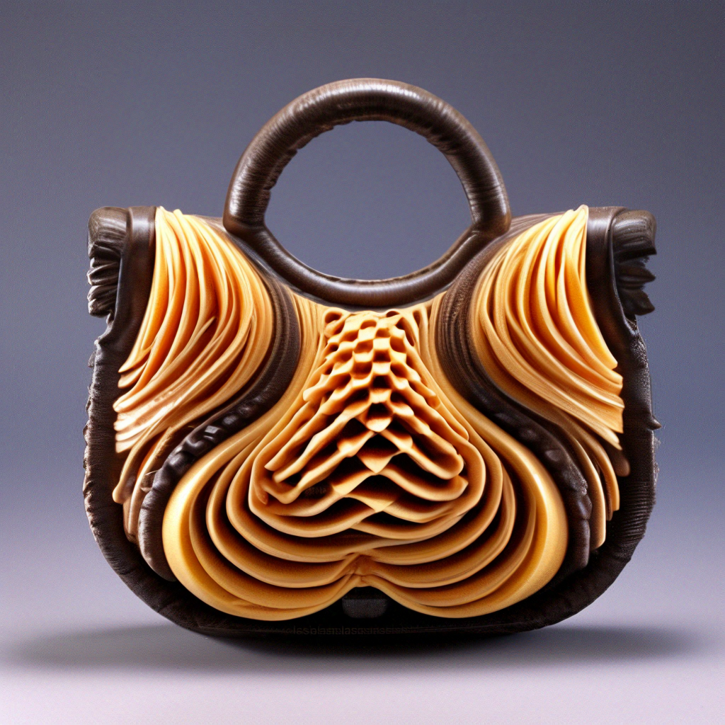 "Handbag, long fins all in a sphere of small spirals and lava-elaz,the ...
