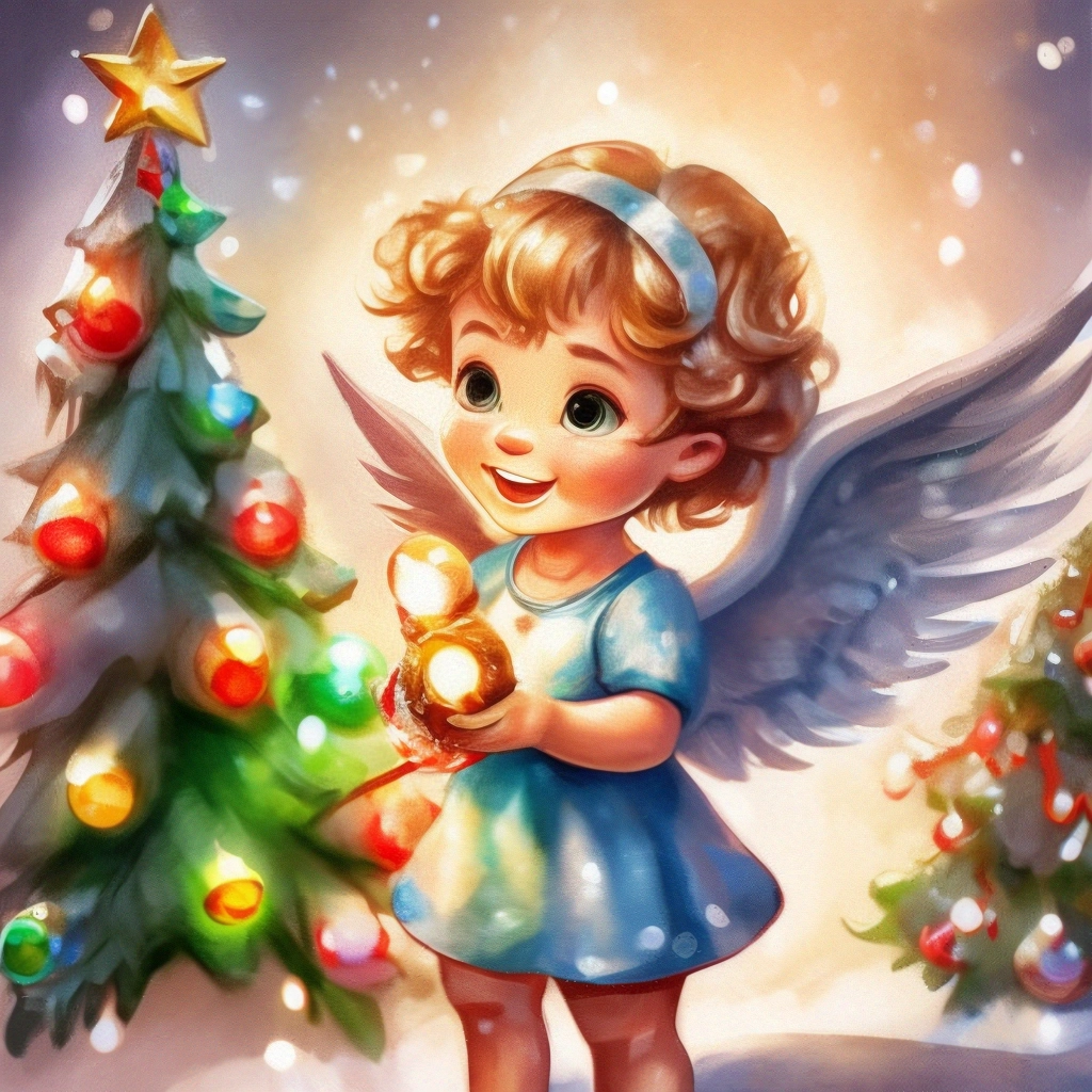 "Christmas Cute Angel Realistic Computer Graphics Disney Picture ...