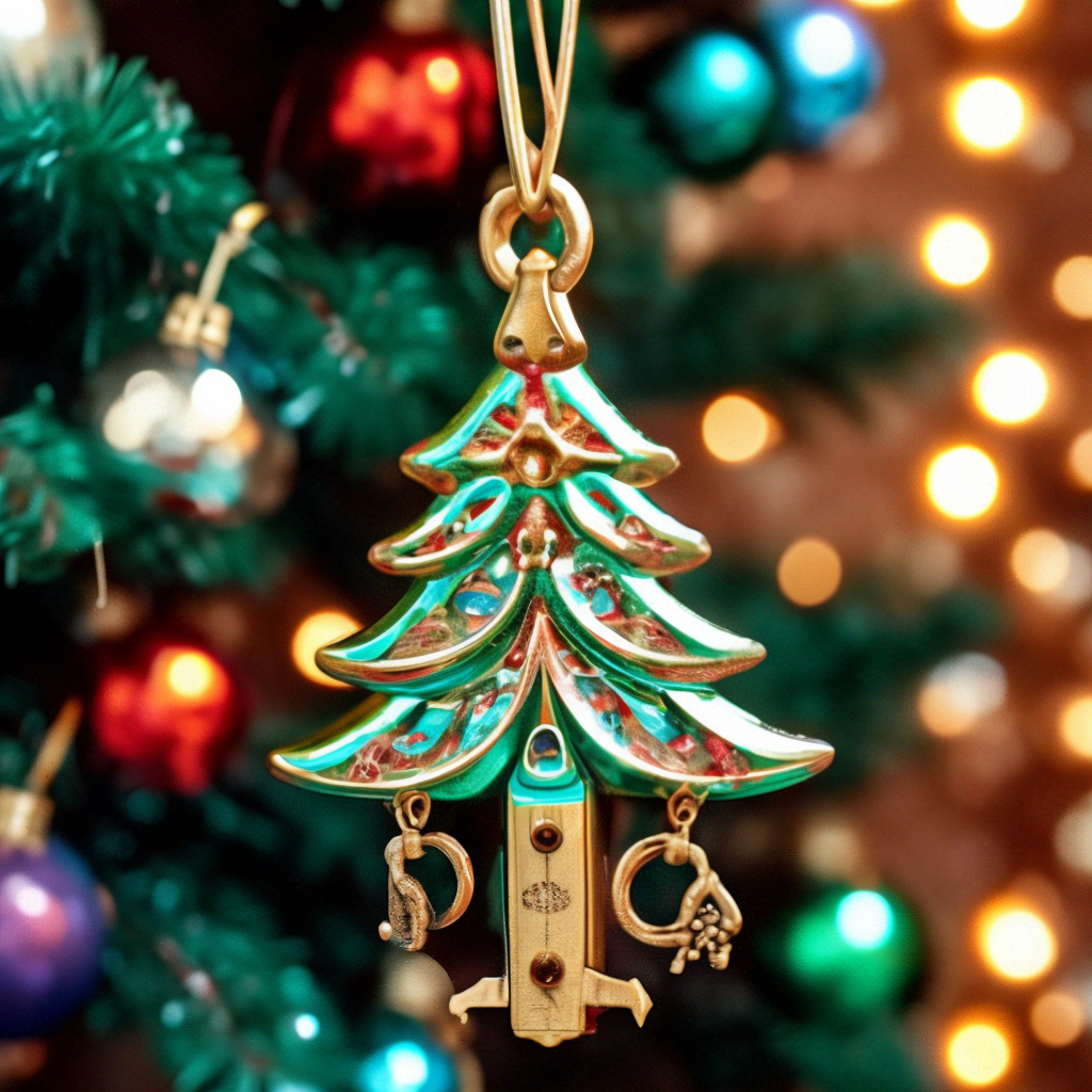"With the shape of an asterisk hanging on the Christmas tree, the key ...