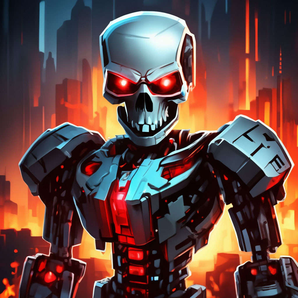 "Skeleton Prime en el estilo de …" — imagen creada en Shedevrum