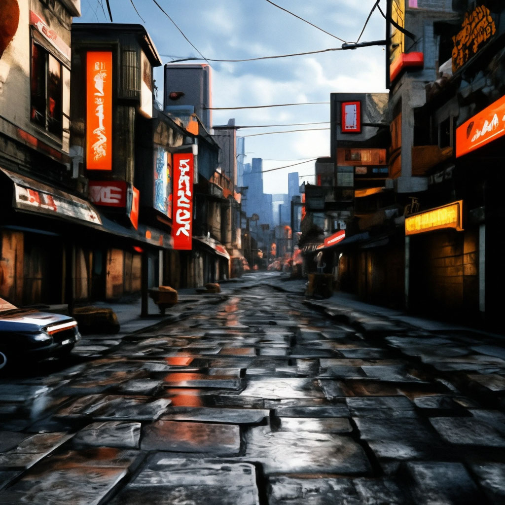 "Playstation 1 graphics game" — image created in Shedevrum