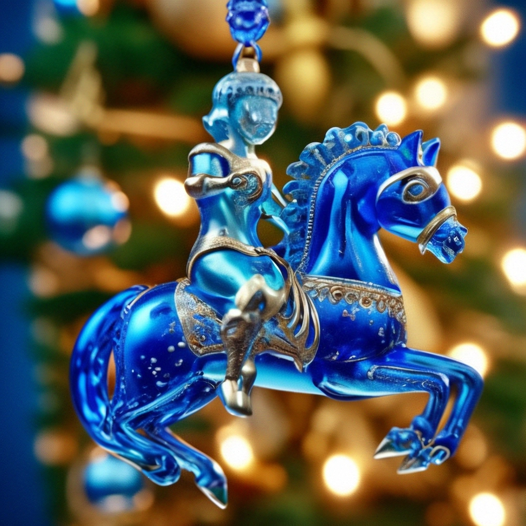"The blue centaur" — image created in Shedevrum