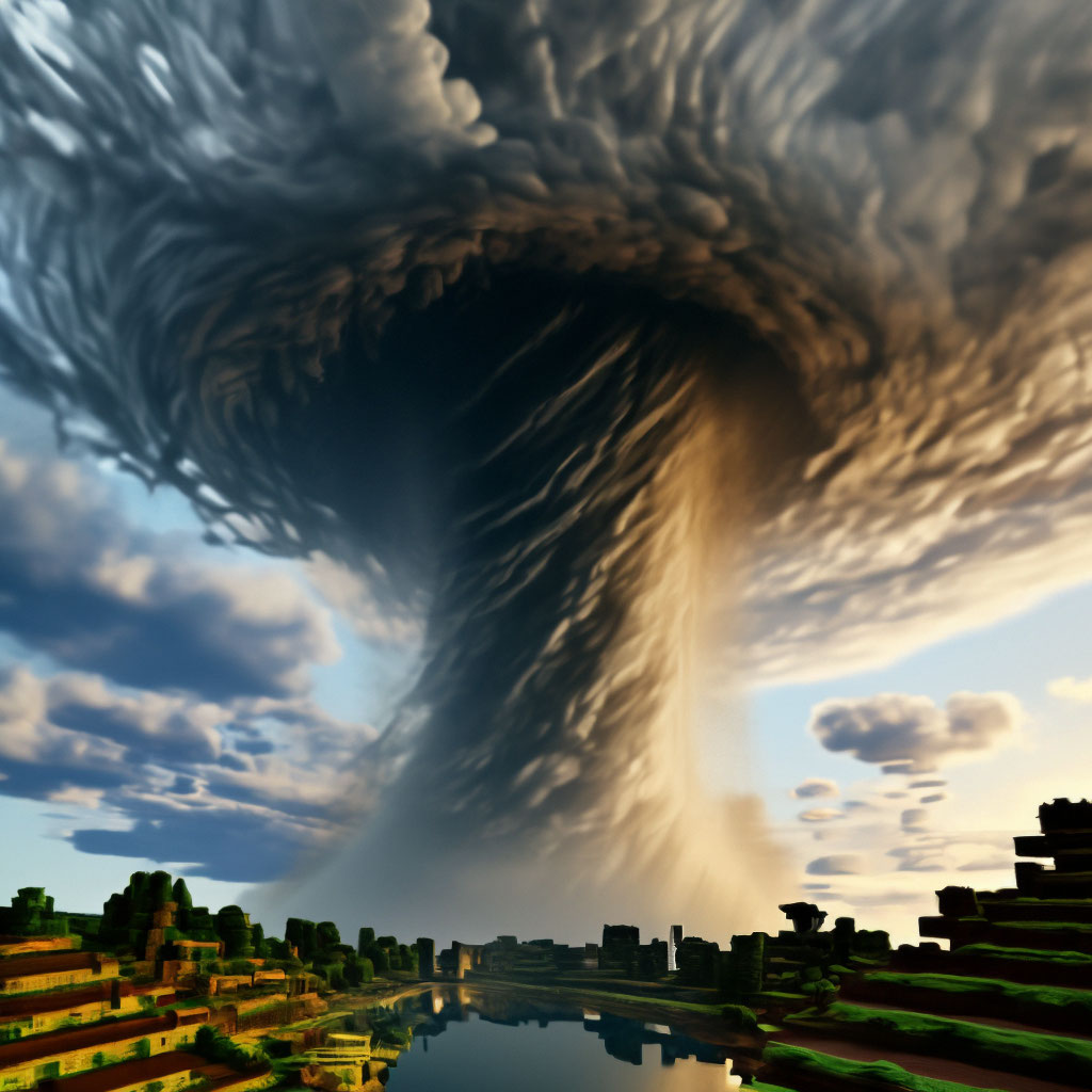 Minecraft Tornado Wallpaper