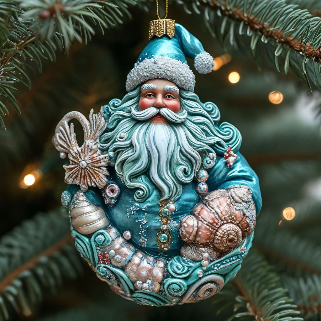 "Santa Claus Poseidon" — image created in Shedevrum