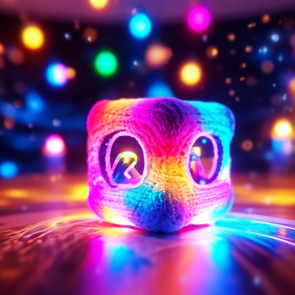 "Cube with neon liquid inside, surrealism, beautiful, realistic, 4k ...