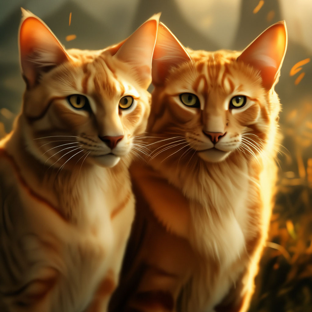 Warrior Cats Firestar And Sandstorm