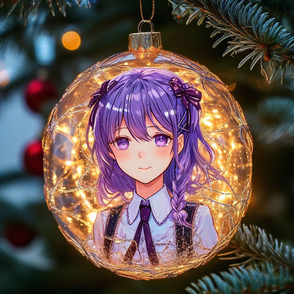 "Yuri from the game doki doki literary club" — image created in Shedevrum