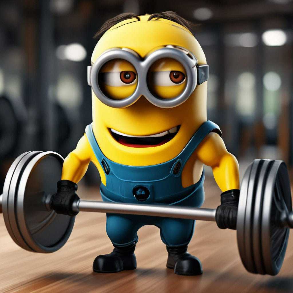 Minion Lifting Weights