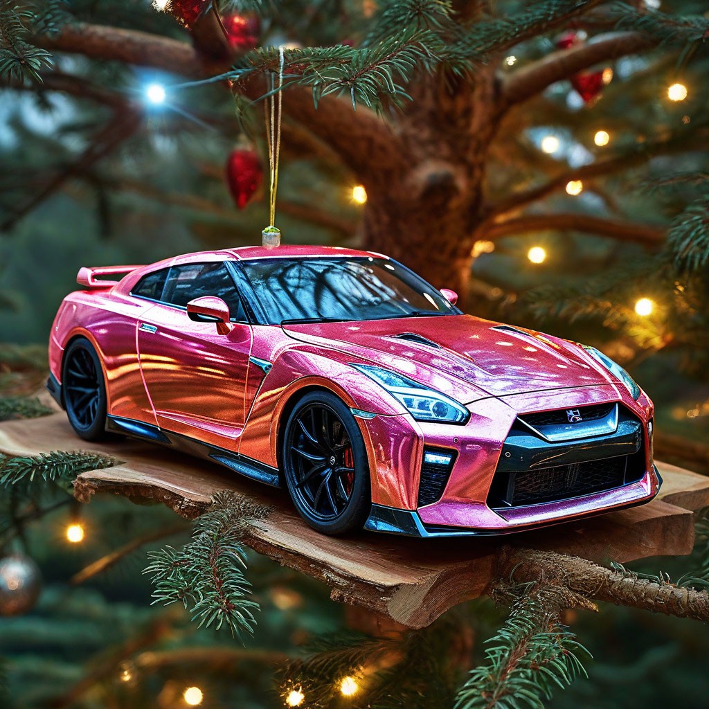 "Neon Nissan gtr" — image created in Shedevrum