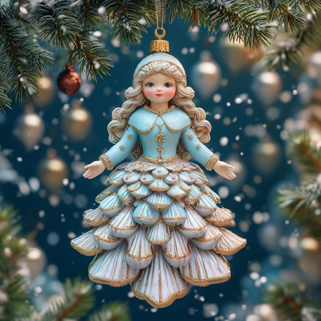 "Snow maiden" — image created in Shedevrum