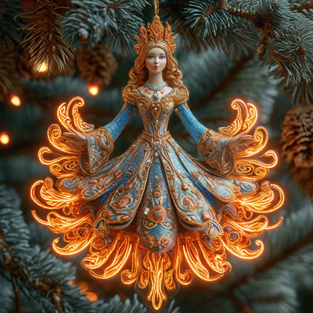 "Firebird,neon lights,tongues of flame Snow Maiden in a magnificent ...
