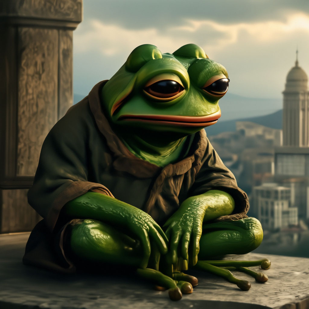 Frog Laughing Memes Pepe Frog Funny Meme' Poster, Picture, Metal