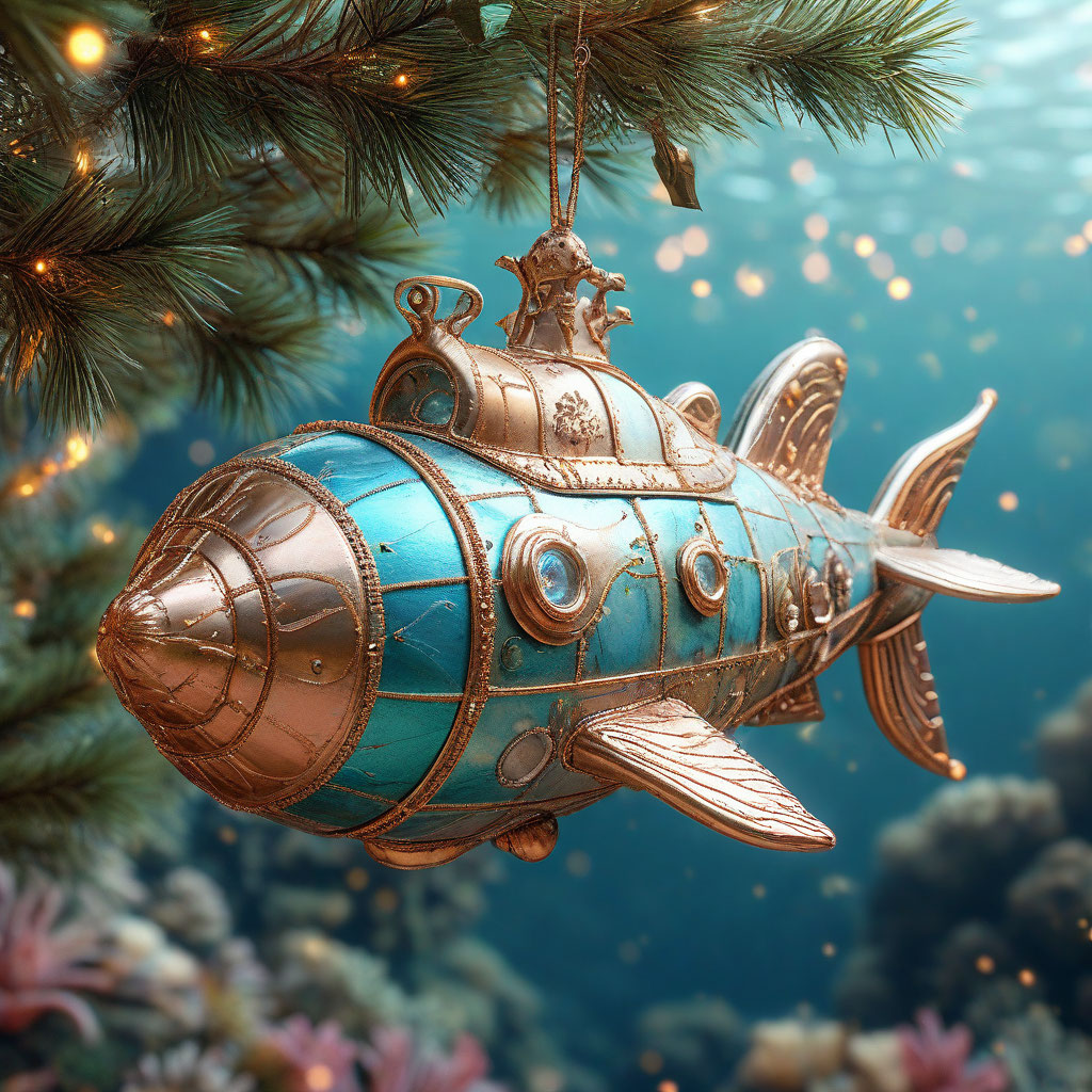 "Captain Nemo's Submarine" — image created in Shedevrum