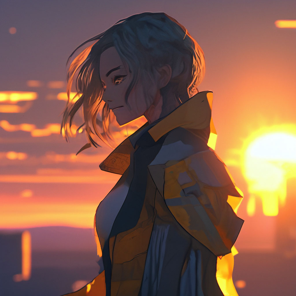 "A cyberpunk-style avatar" — image created in Shedevrum