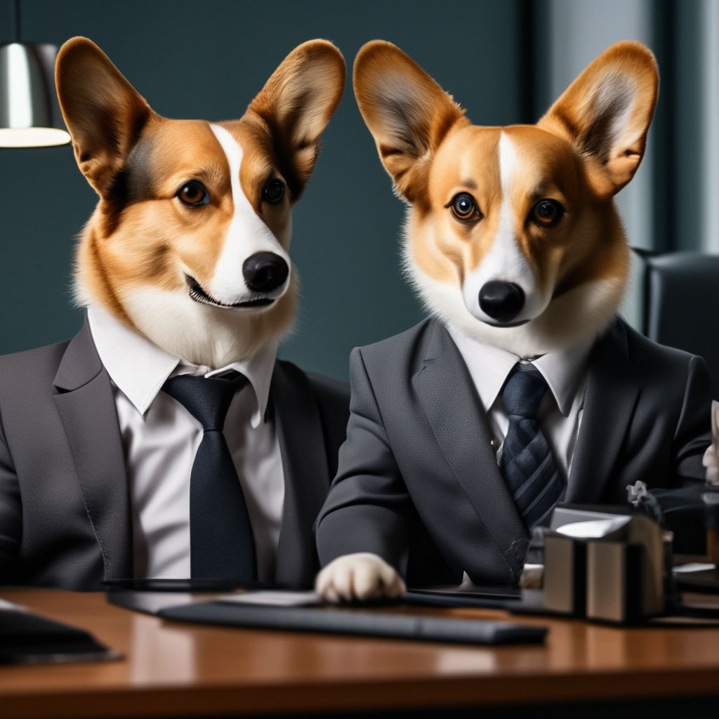 Advokat Corgi Meme