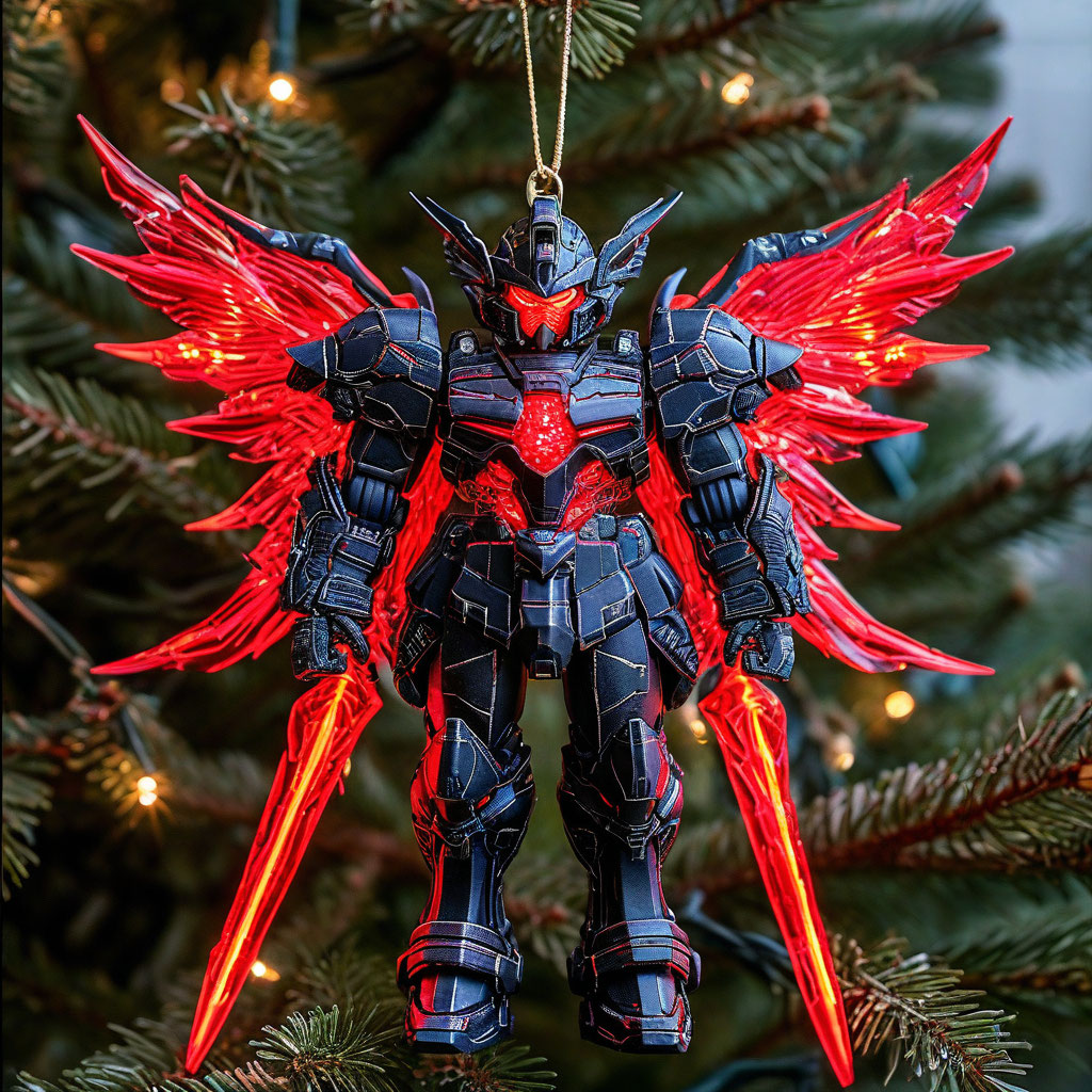 "There is an Omega Core plate on the chest, the Omega Core is a red ...