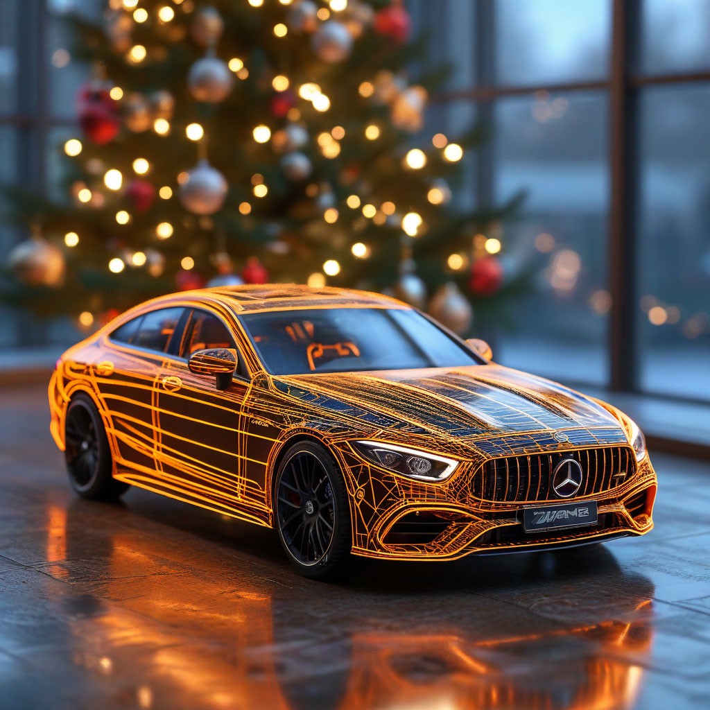 "Mercedes banana sport" — image created in Shedevrum