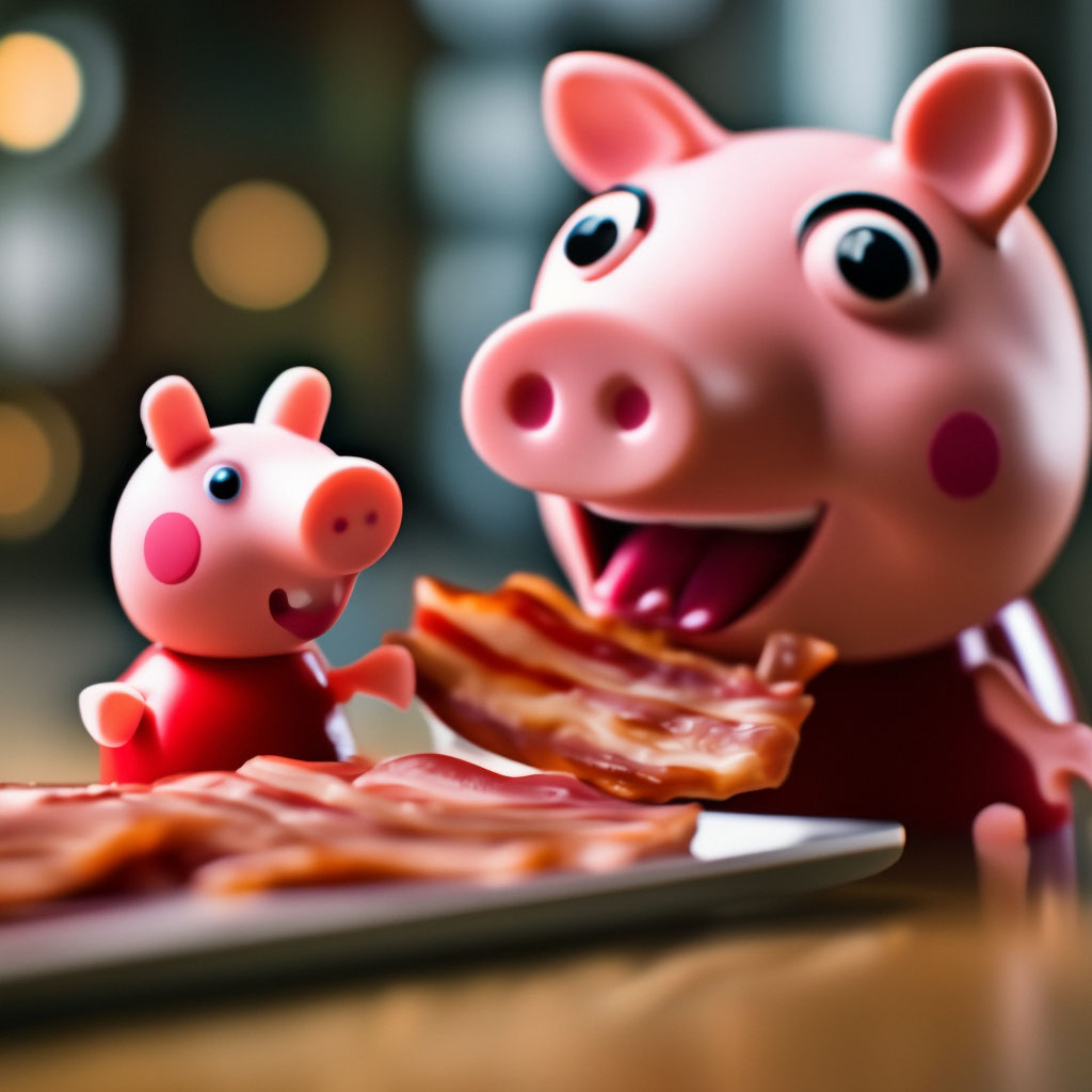 Peppa Pig Eating Bacon 27 Funny Peppa Pig Memes Bacon Factory Memes