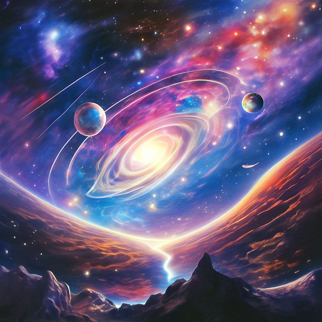 "Our galaxy" — image created in Shedevrum