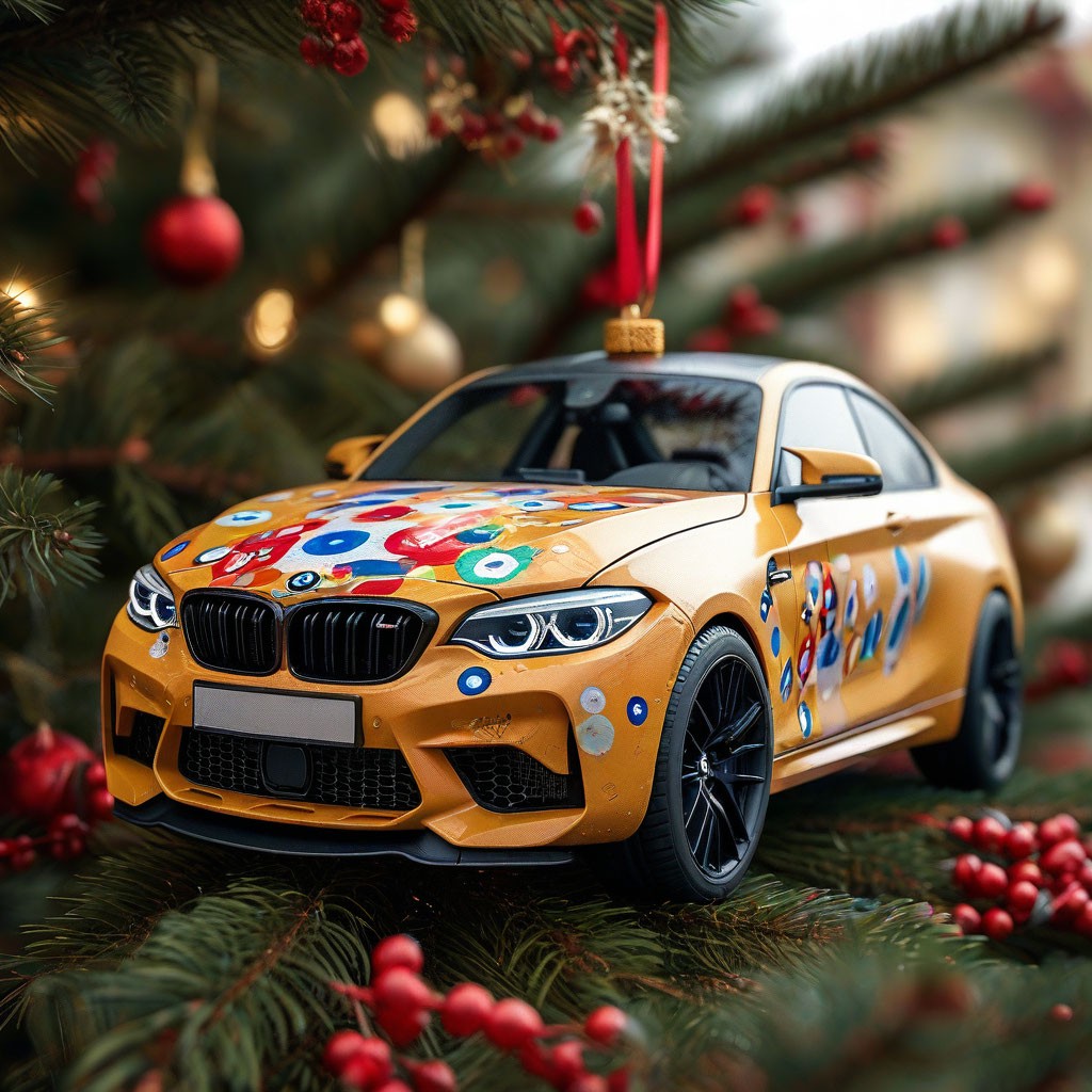 "A BMW M4 toy" — image created in Shedevrum